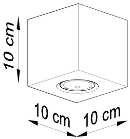 Stropní svítidlo QUAD concrete