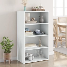 Skříň highboard bílá 70 x 41 x 124 cm kompozitní dřevo