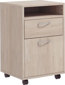 HOMCOM Kancelářská Skříň se Zásuvkami na Kolečkách
