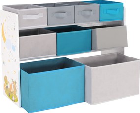 Organizér / regál na hračky, vícebarevná / vzor, DARLING TYP 2