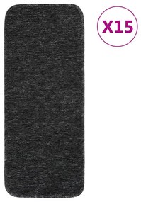 Protiskluzové nášlapy na schody 15ks 60x25cm uhlové obdélníkové 340394