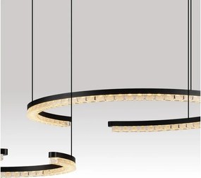 Matně černé hliníkové LED stmívatelné závěsné svítidlo Greamy – Nova Luce