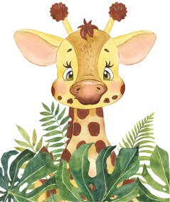 Plakát Safari Žirafka - Obraz, Plakát Velikost: B2 - 50x70 cm, Volba rámu: bez rámu