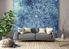 Malvis ® Tapeta na zeď Mandala modrá Vel. (šířka x výška): 216 x 140 cm