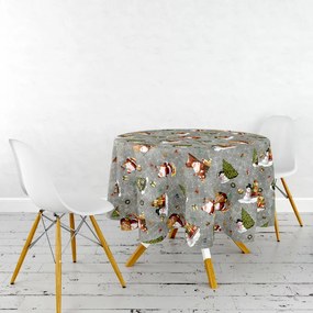 Ubrus PVC kulatý FL-1388-03 – Vánoční(různé velikosti)