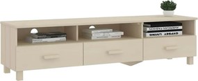 TV stolek HAMAR medově hnědý 158 x 40 x 40 cm masivní borovice 340472