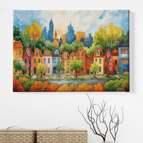 Obraz na plátně - Zelené předměstí v Atlantě FeelHappy.cz Velikost obrazu: 150 x 100 cm