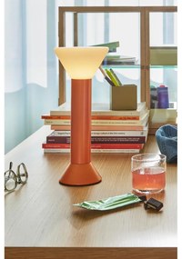 Oranžová stmívatelná stolní lampa (výška 30 cm) Flash – Hübsch