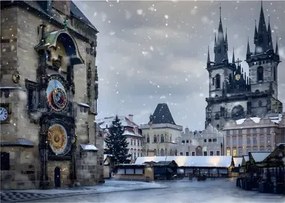 DINO Puzzle Zimní orloj / 1000 dílků