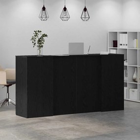 Recepční stůl černý dub 200 x 50 x 103,5 cm, konstrukční dřevo 3324179