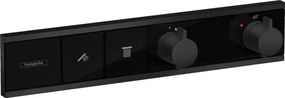 Hansgrohe RainSelect, baterie pod omítku na 2 spotřebiče, černá matná, 15380670