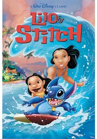 Postershop Plakát - Lilo & Stitch (Wave Surf)
