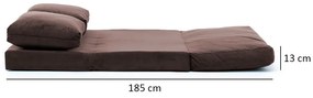 Hanah Home Pohovka TAIDA hnědá 859FTN1267