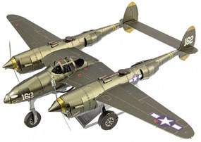 3d puzzle metal earth 3d puzzle lockheed martin p-38 lightning (iconx)