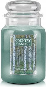 Velká svíčka White Birch & Rain Country Candle