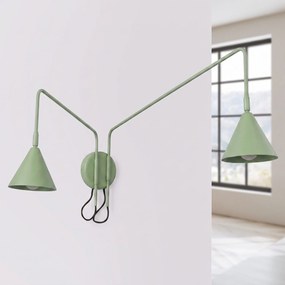 Sollux Lighting Nástěnné svítidlo NOX 2 šalvějové s vypínačem