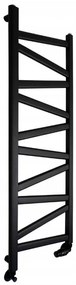 Regnis Kalipso MIX, Topné těleso 540x1600mm, 657W, černá matná, MK1600/500/50BLACK