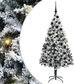 Umělý vánoční stromeček Bílá 180 cm PVC, ocel a plast 3396963