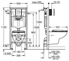 GROHE 39586000 - Sada 5 v 1 SOLIDO 1,13 m keramika/bílá