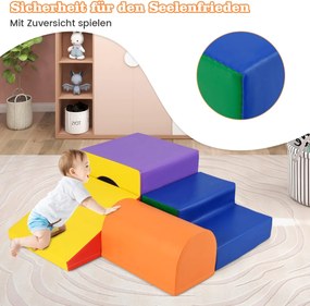 Costway 4 PCS. Foam building blocks pro climbing a running around. Soft building