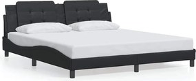 Rám postele bez matrace Zadar černý 180x200 cm umělá kůže 3208198