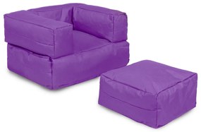 Atelier del Sofa Zahradní sedací vak Kids Single Seat Pouffe - Purple, Purpurová