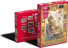 CHERRY PAZZI Puzzle Kočky / 1000 dílků / 50 × 70 cm