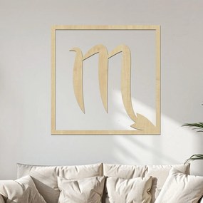 dřevo života Dřevěný obraz znamení zvěrokruhu ŠTÍRA Zvolte rozměr (cm): 40x40, Zvolte barvu dekoru: Javor