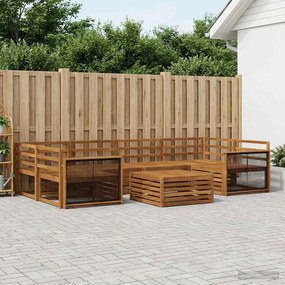 Venkovní pohovková souprava 7 ks Přírodní Masivní akátové dřevo 3383082