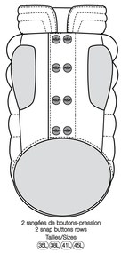 MILK&PEPPER Kabát pro buldočky Darius červený Velikost: 38L
