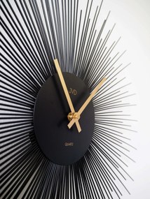 JVD Černé designové exkluzivní nástěnné hodiny JVD HJ102