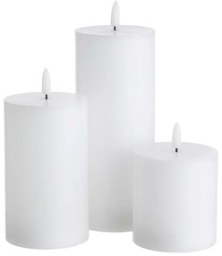 NORDIC LIGHT LED Svíčky 3 ks - bílá