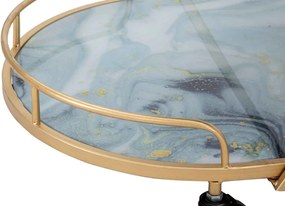 Designový servírovací vozík Odakota 71 cm zlatý