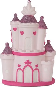 Dětská stolní LED lampička růžový zámek Castle - 16*11*24 cm