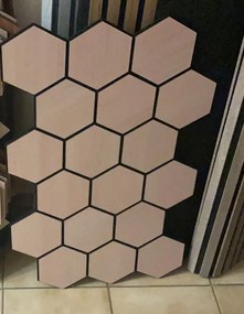 Akustický panel Hexagon LAN-601 872x579x10mm Bříza
