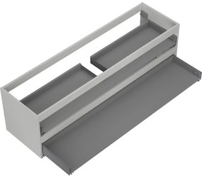 Mexen Box-A, závěsná skříňka 160 cm, 2 zásuvky, matná šedá, 91AX0-1600-470-2-62