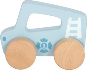 small foot Dřevěné auto na tlačení Modrá / od 6 měsíců
