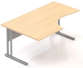 Rauman Kancelářský stůl Visio LUX K 160x70/100 cm levý Barva: Dub