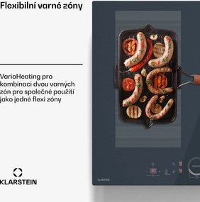 Klarstein Delicatessa 60 Flex vestavná indukční varná deska, 7000 W, Flexi zóna, Booster, Indukce