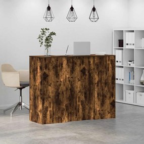 Recepční stůl kouřový dub 135x50x103,5 cm kompozitní dřevo 3324191