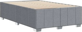 Rám postele bez matrací světle šedá 120x190 cm textil 3284818