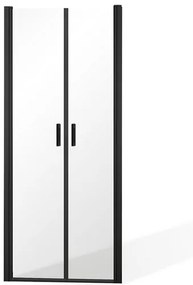 ROSS Modern black T2 90 cm, dvoukřídlé sprchové dveře
