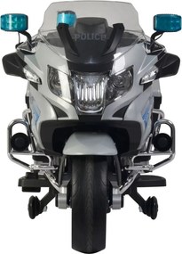 Ramiz Dětská elektrická policejní motorka BMW R1200RT + pomocná kolečka + zvuky + LED + EVA + pomalý start