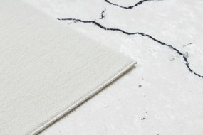 Dywany Łuszczów, Kusový koberec ANDRE Marble 1126, 80x150, bílá, chodba / předsíň