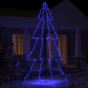 328594 vidaXL Vánoční stromek kužel 360 LED diod dovnitř i ven 143 x 250 cm