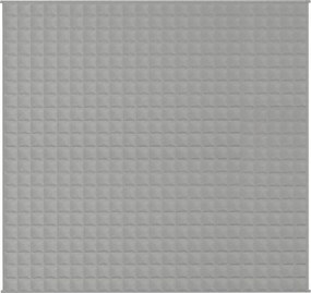 Zátěžová deka šedá 220 x 240 cm 11 kg textil 3154790