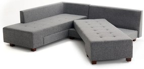 Atelier del sofa Rozkládací rohová pohovka MANAMA šedá levý roh 825BLC1182