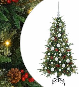 Umělý Skládací Vánoční Strom s stojanem Zelená 120 cm PE a PVC 3397396
