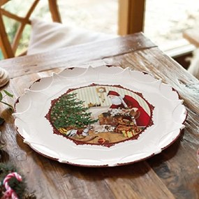 Tác/ talíř na cukroví Santa rozdává dárky, Ø 42 cm Toy's Fantasy Villeroy & Boch