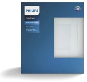 LED Bodové zápustné svítidlo Philips Hadron 59832/31/P1 bílé 3000K 14cm